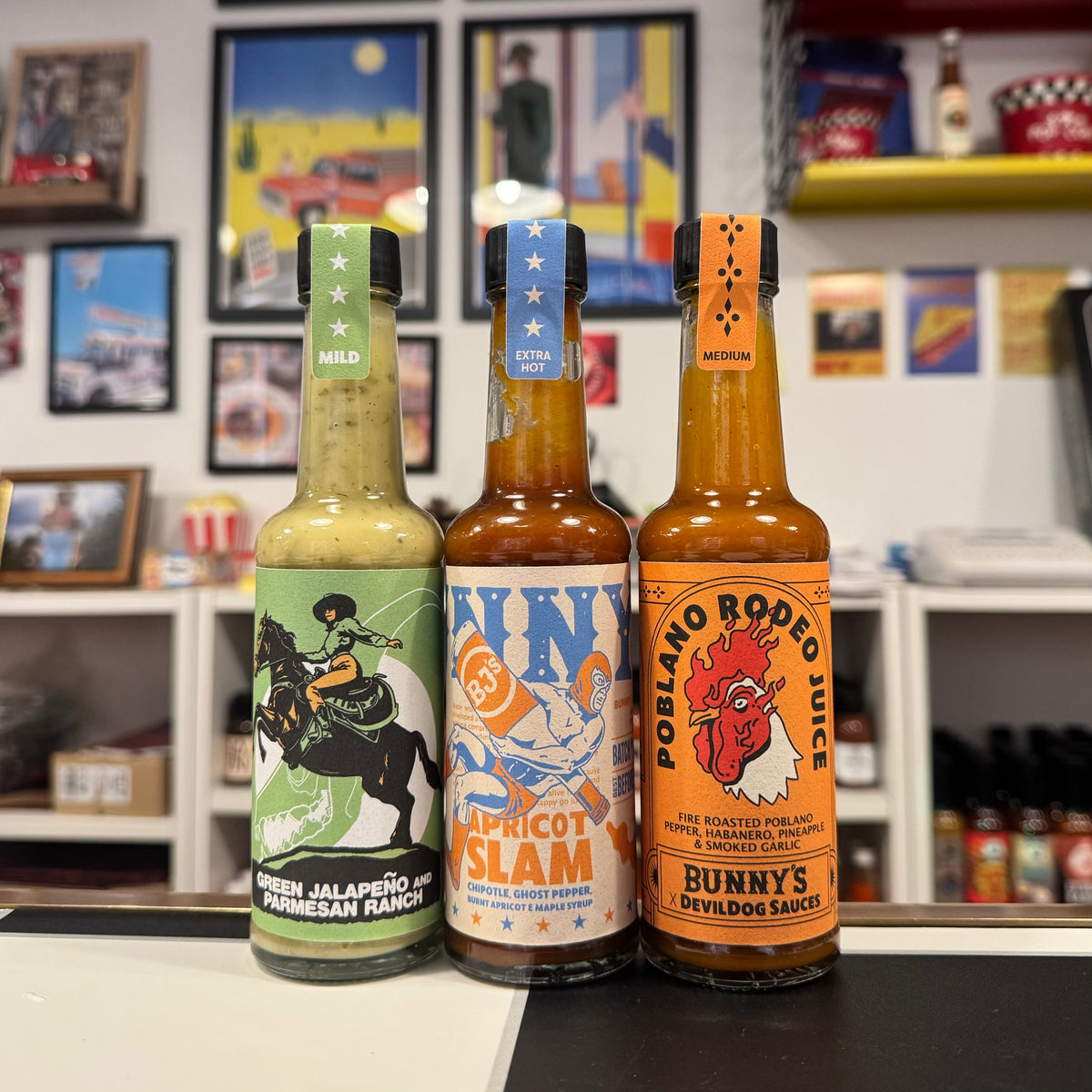 Trois sauces piquantes qui sentent le soleil, le lasso et la poussière ...