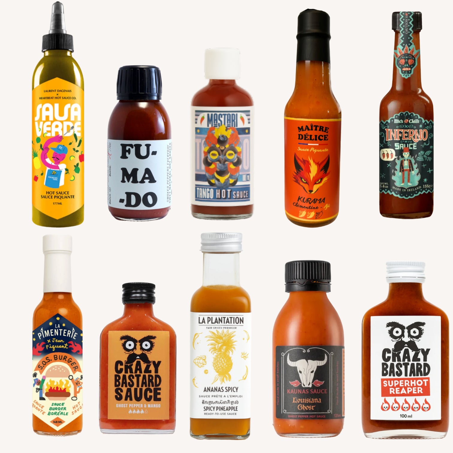 Coffret Hot Challenge, mettez vous aux défi de survire aux hot sauces ...